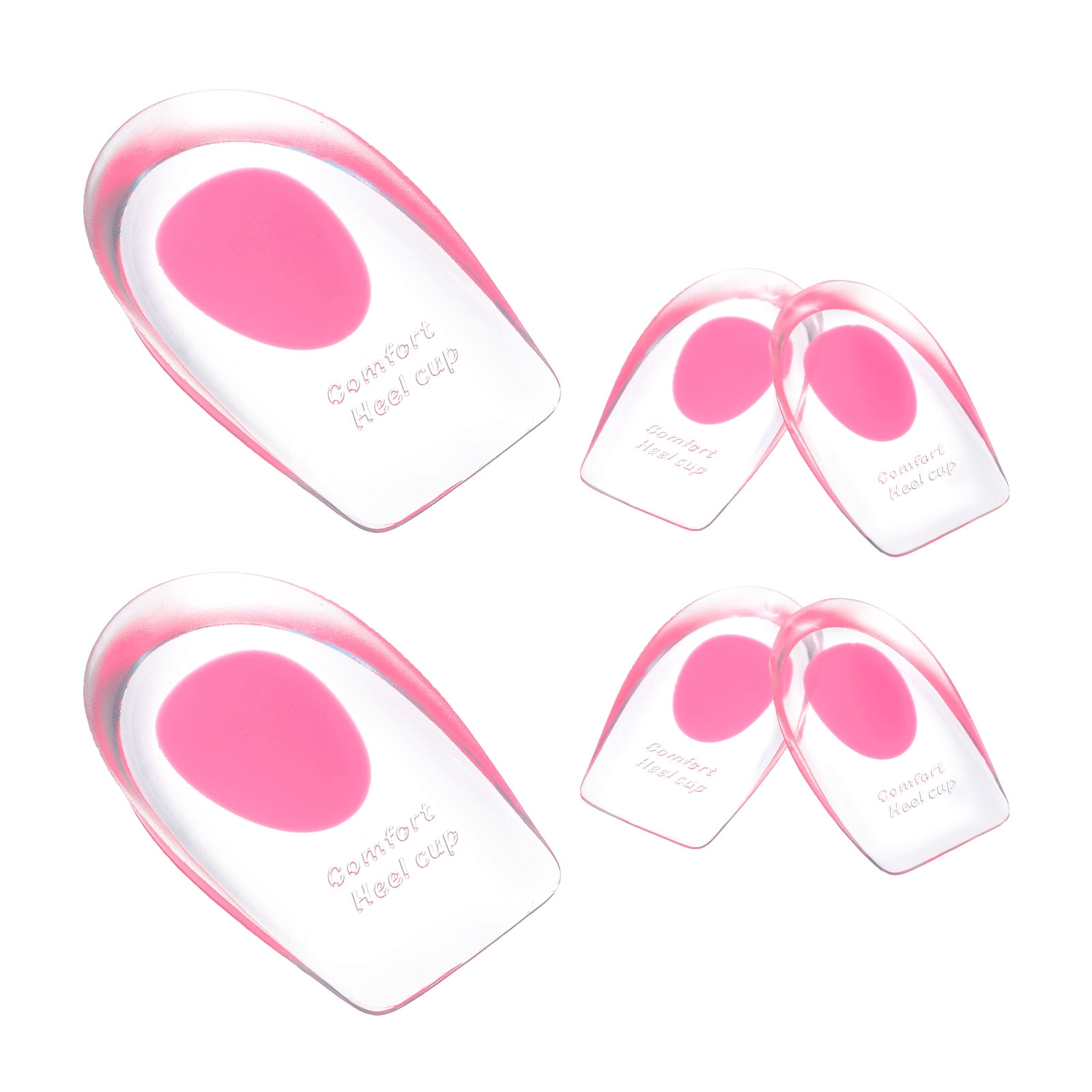 Gel Heel Cups Silicone Heel Pads for Heel Pain Protector Gel Heel ...