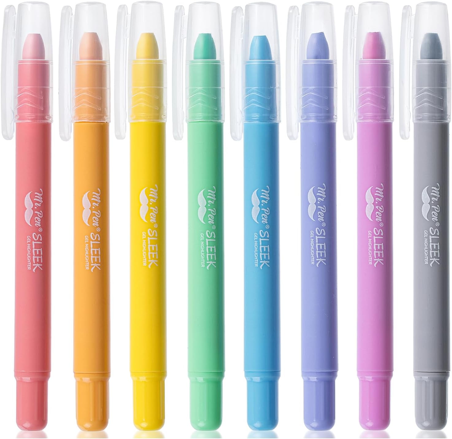 - Gel Highlighter, 8 Pack, Friendly Colors, Bible Highlighters No Bleed ...