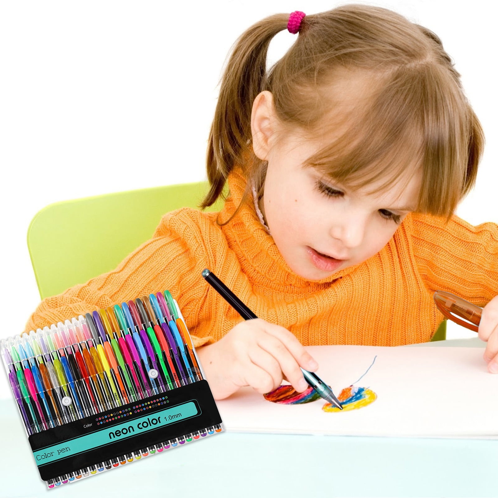 Gel Highlighter Pen Set - 48 Colors No Bleed Bible Safe Pastel Markers ...