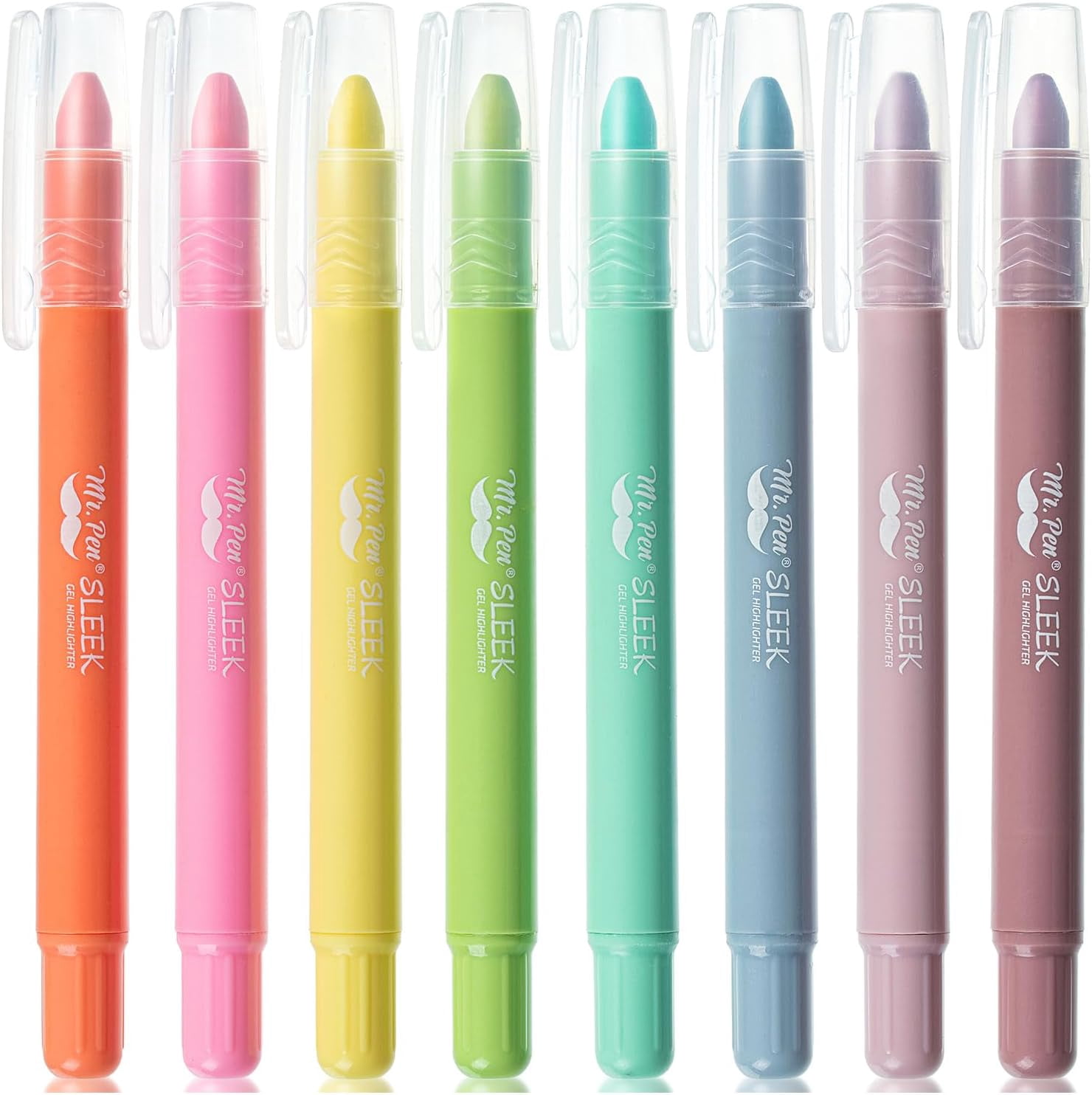 - Gel Highlighters, 8 Pack Assorted Colors, No Bleed, Bible Markers ...