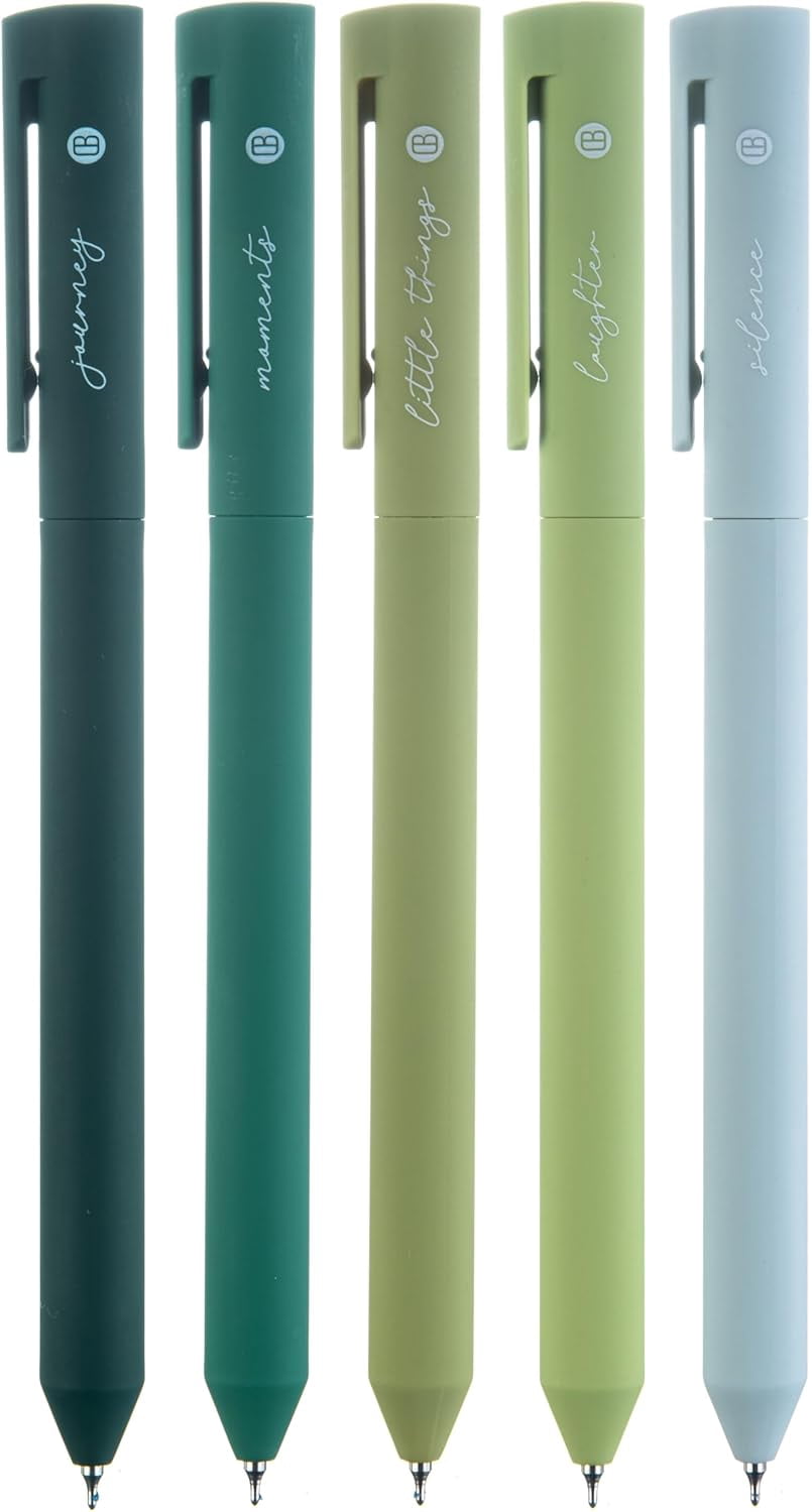 Gel Ink Pens Assorted Colors, 0.5 mm Fine Point, Bible Pens No Bleed ...