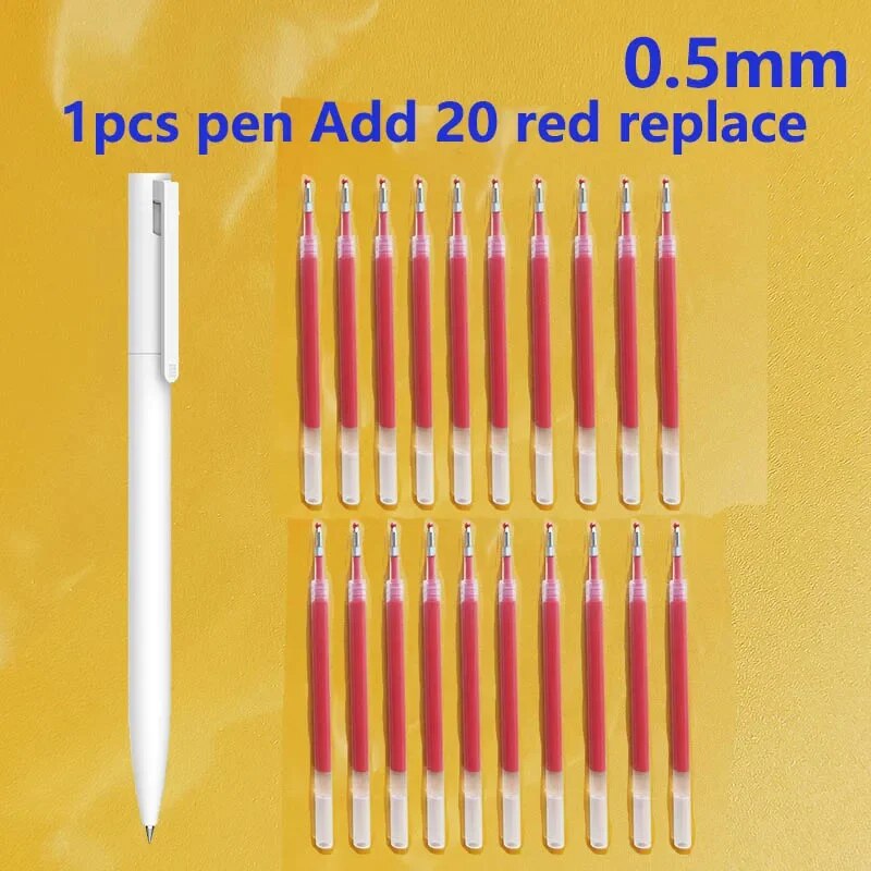 Gel Ink pen Writing Smooth Light Press the core Replacement Refill Blue ...