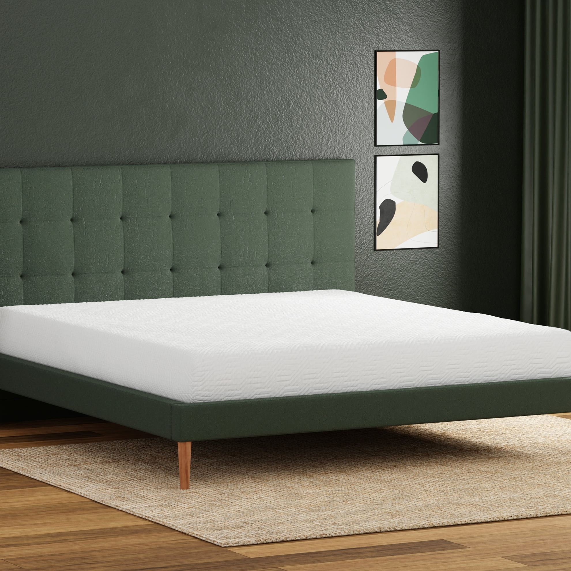 Gel- Memory Foam 8" Mattress King - Cooler Sleeping Surface Breathable ...