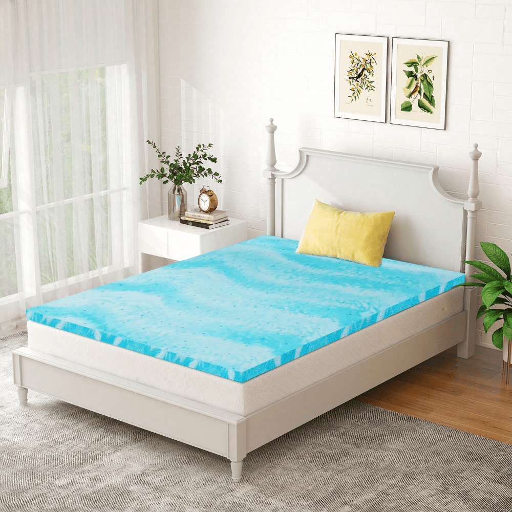Gel Memory Foam Bed Mattress, Ventilated And Cooling Gel Infused ...