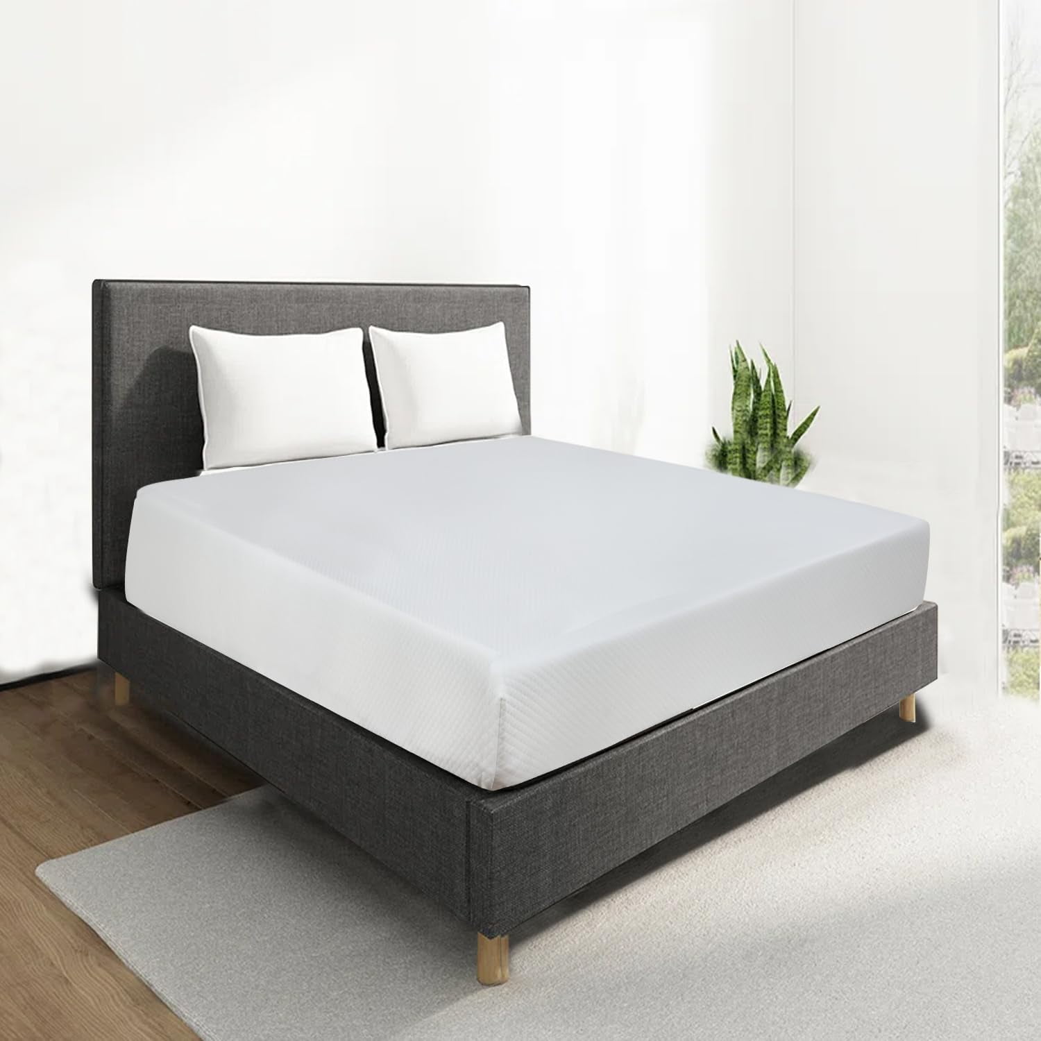 Gel Memory Foam Mattress, 6/8/10/12 inch Firm Mattress in a Box ...