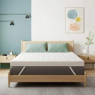 Allswell 4" Memory Foam Mattress Topper Infused with Copper Gel, Full ...