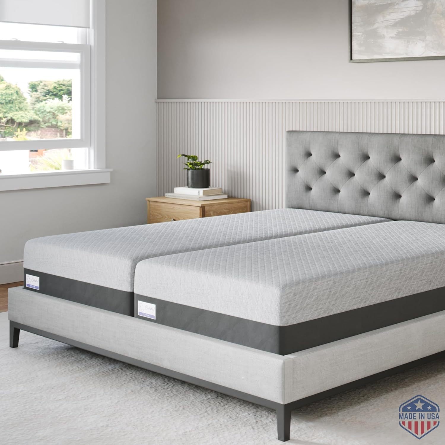 Gel Memory Foam Mattress in a Box, Made in The USA, CertiPUR-US Bed, 10 ...
