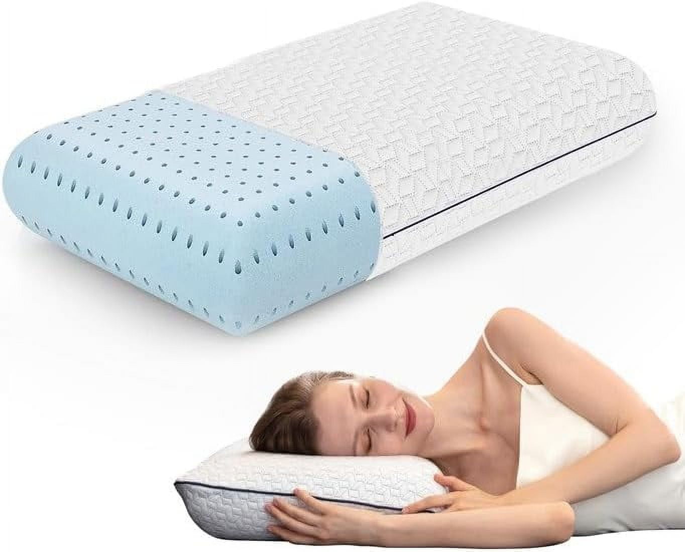 Gel Memory Foam Pillow - Standard Size, 1 Pack, Firm Pillow for Neck ...