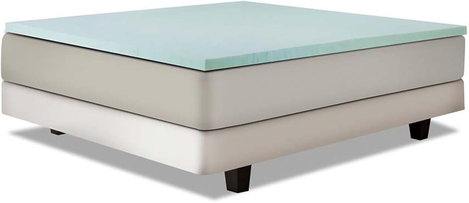 Gel Memory Foam Slab Topper King Memory Foam Blue - Walmart.com