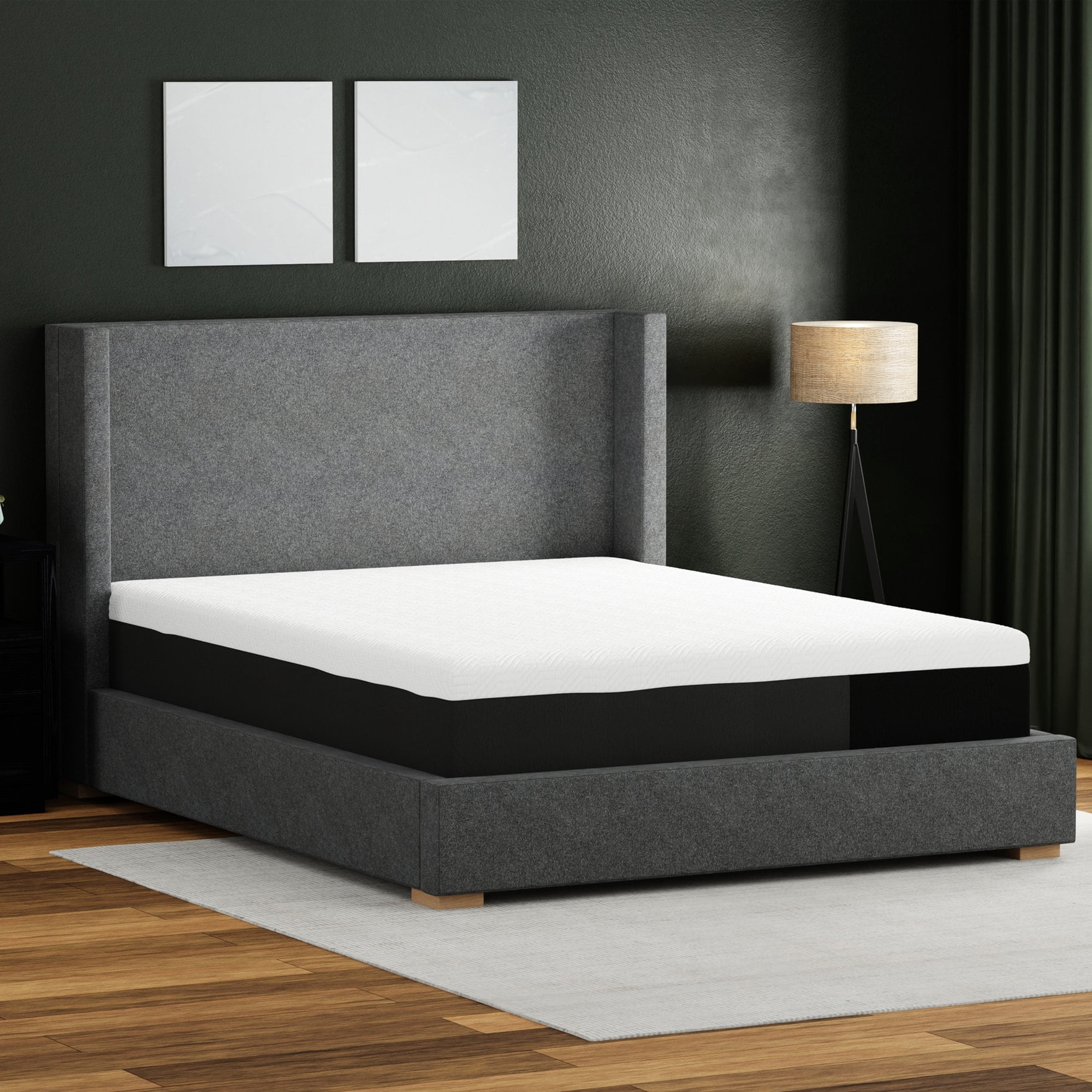 Gel Memory Foam with Compressed Delivery - Twin Long Mattress for Quick ...