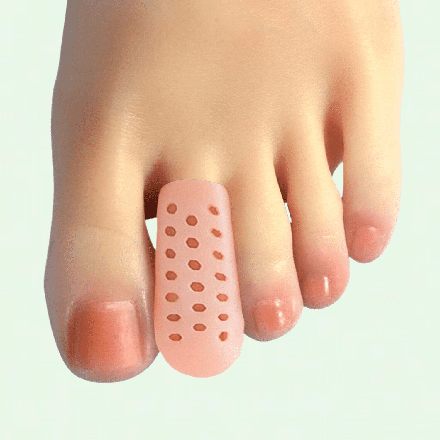 Gel Toe Caps, 10 Pcs Beige Toe Protector Sleeves with Ventilation Holes ...