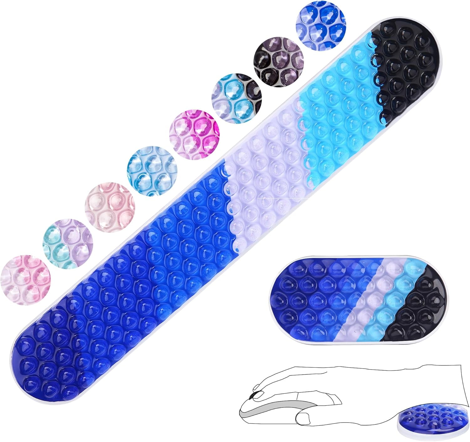 Gel Mouse & Keyboard Wrist Rest Set,Wrist Rest for Computer Keyboard ...