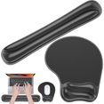 Gel Mouse pad & Keyboard Wrist Rest Set, Ergonomic Keyboard and ...