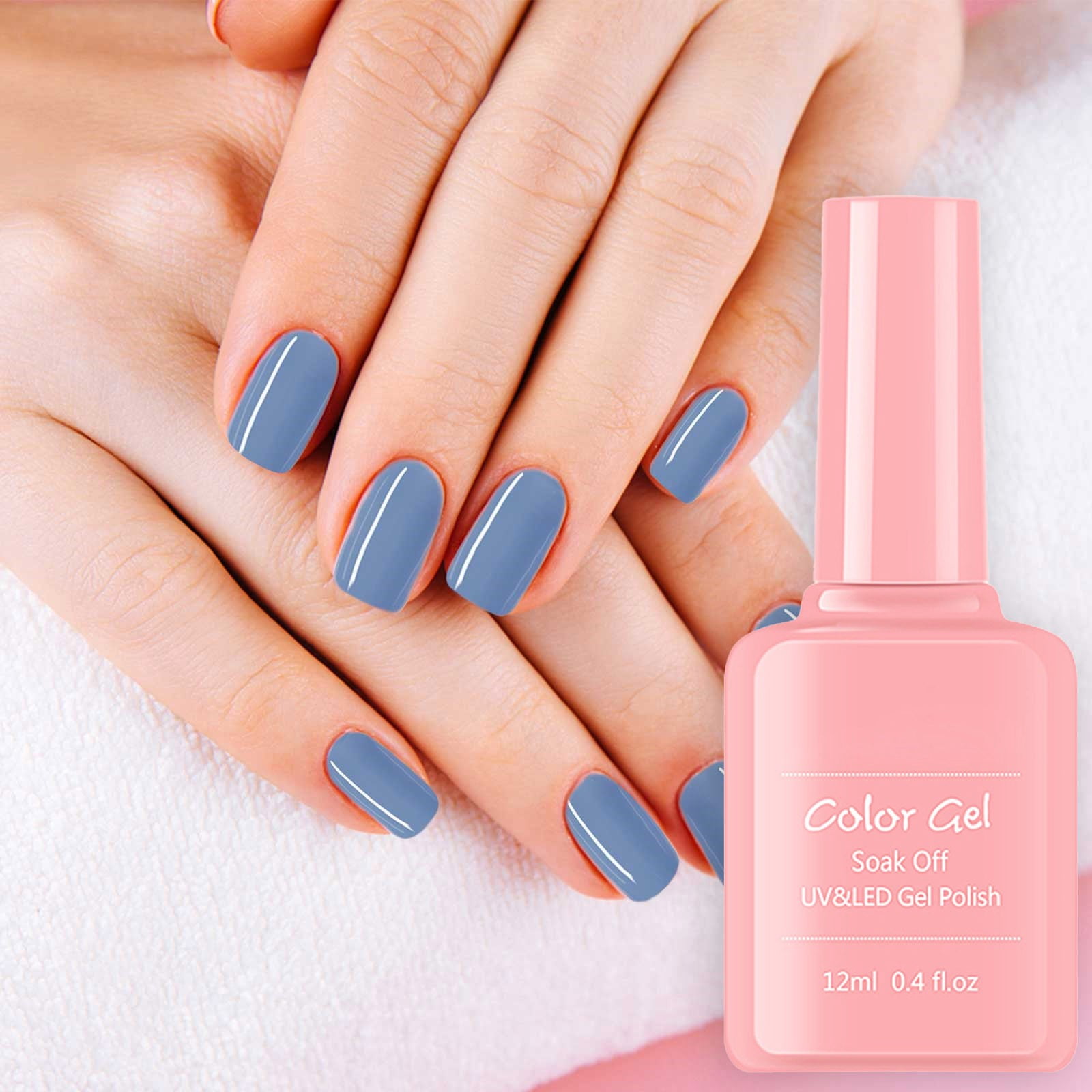 Gel Nail Polish 48 Colors Gel Polishing Soaking Gel Nail Glossy Gel Top ...