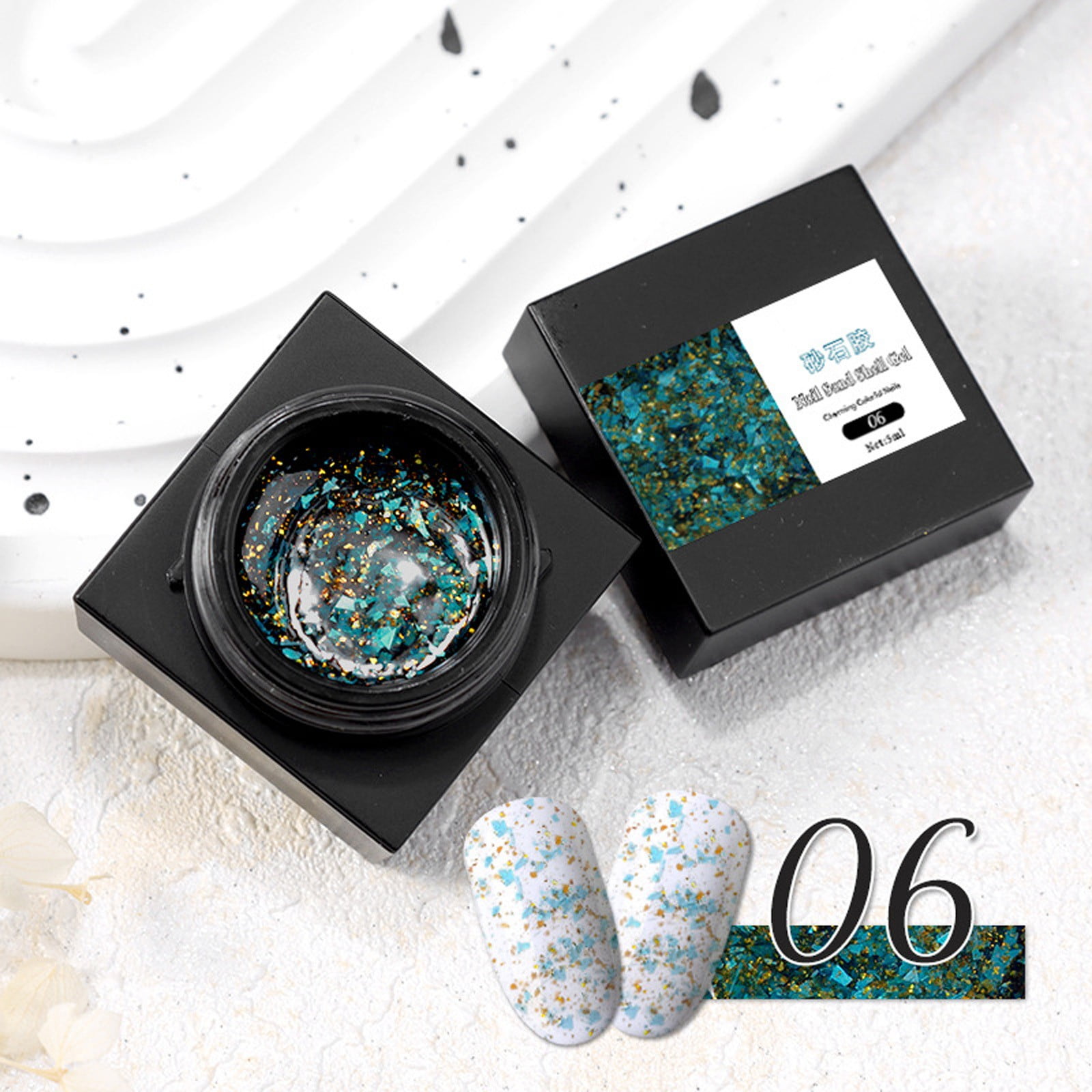 Gel Nail Polish Eight Styles Sand And Stone Glue Piece Nail Canned Nail ...