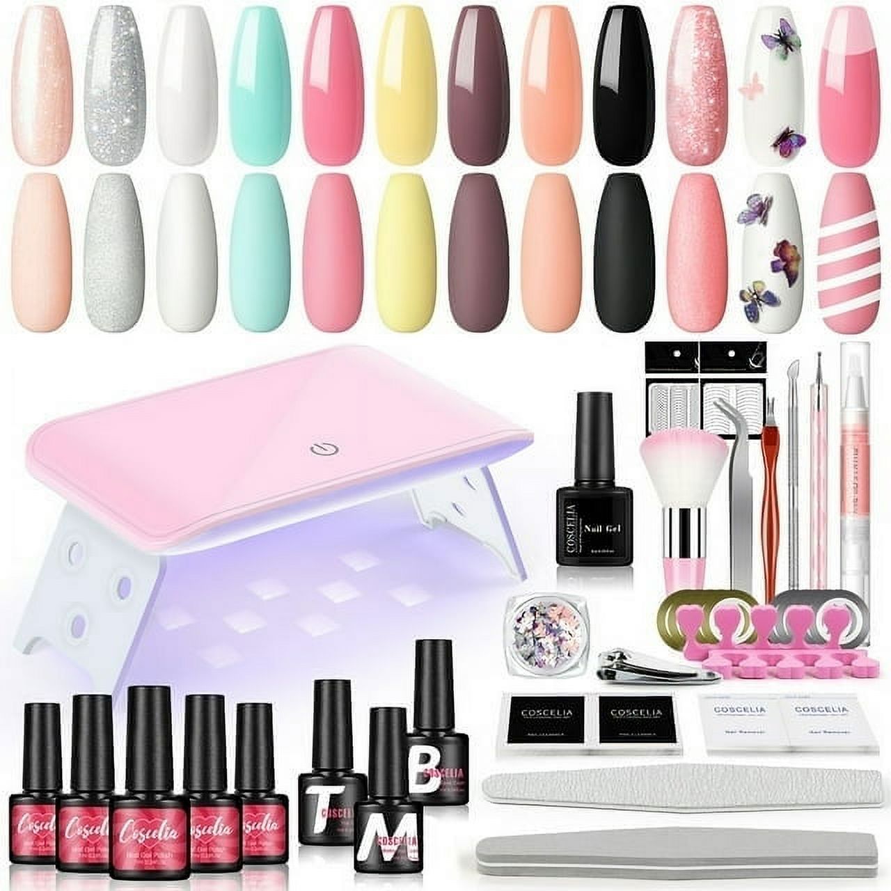 Dark Salmon #043 & Matching Polish Set - DND Gel & Lacquer - Walmart.com