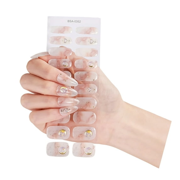 Gel Nails Stickers Not Bake Design Long Last Festive Dance Nails Wraps ...