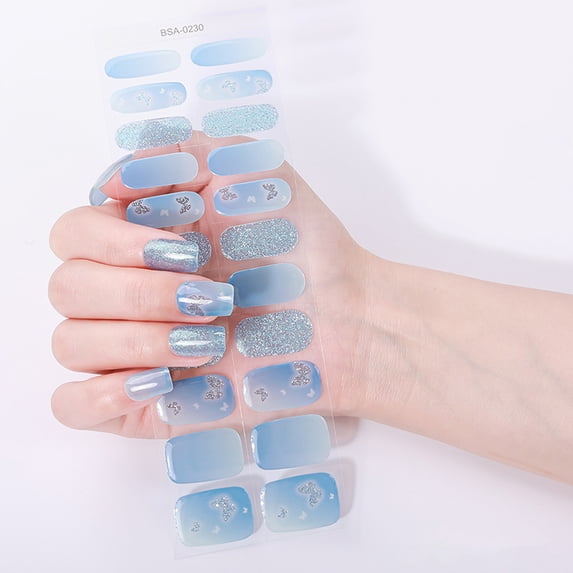 Gel Nails Stickers for Professional Look Home Use Not Lamp Light ...