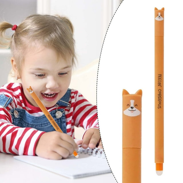 Gel Pen Erasable With At The End For Erasing The Ink Without Damaging ...