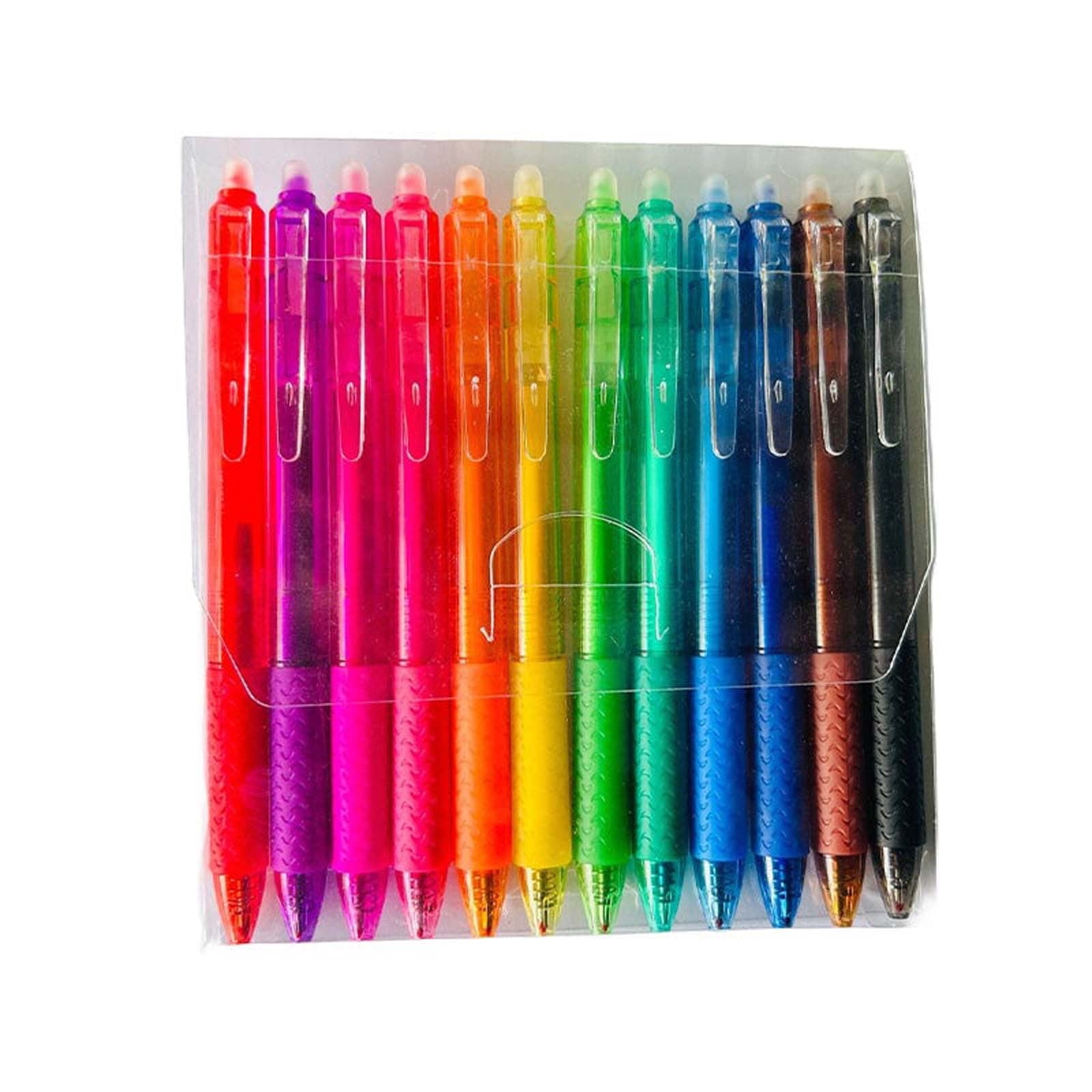 Gel Pens 12pcs Multi-color Erasable Pens Push Pens Erasable Pens ...