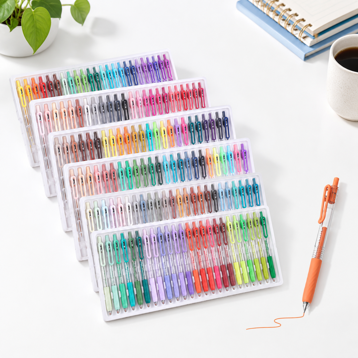Gel Pens 144 Colors Retractable Colored Set 0.7mm Tip - Walmart.com