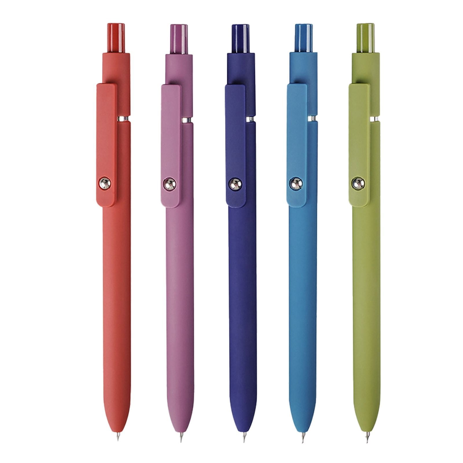 Gel Pens 5PCS 0.5mm Pens Point Smooth Writing Pens 0.8ml, Smooth Pens ...