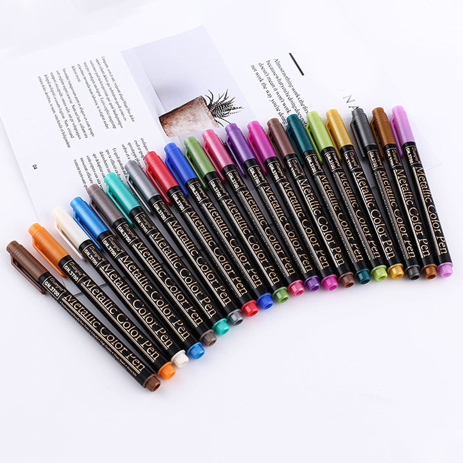 Gel Pens Ballpoint Pens 1.5ml Color Hard Tip Sign Pen Card Painting Pen ...