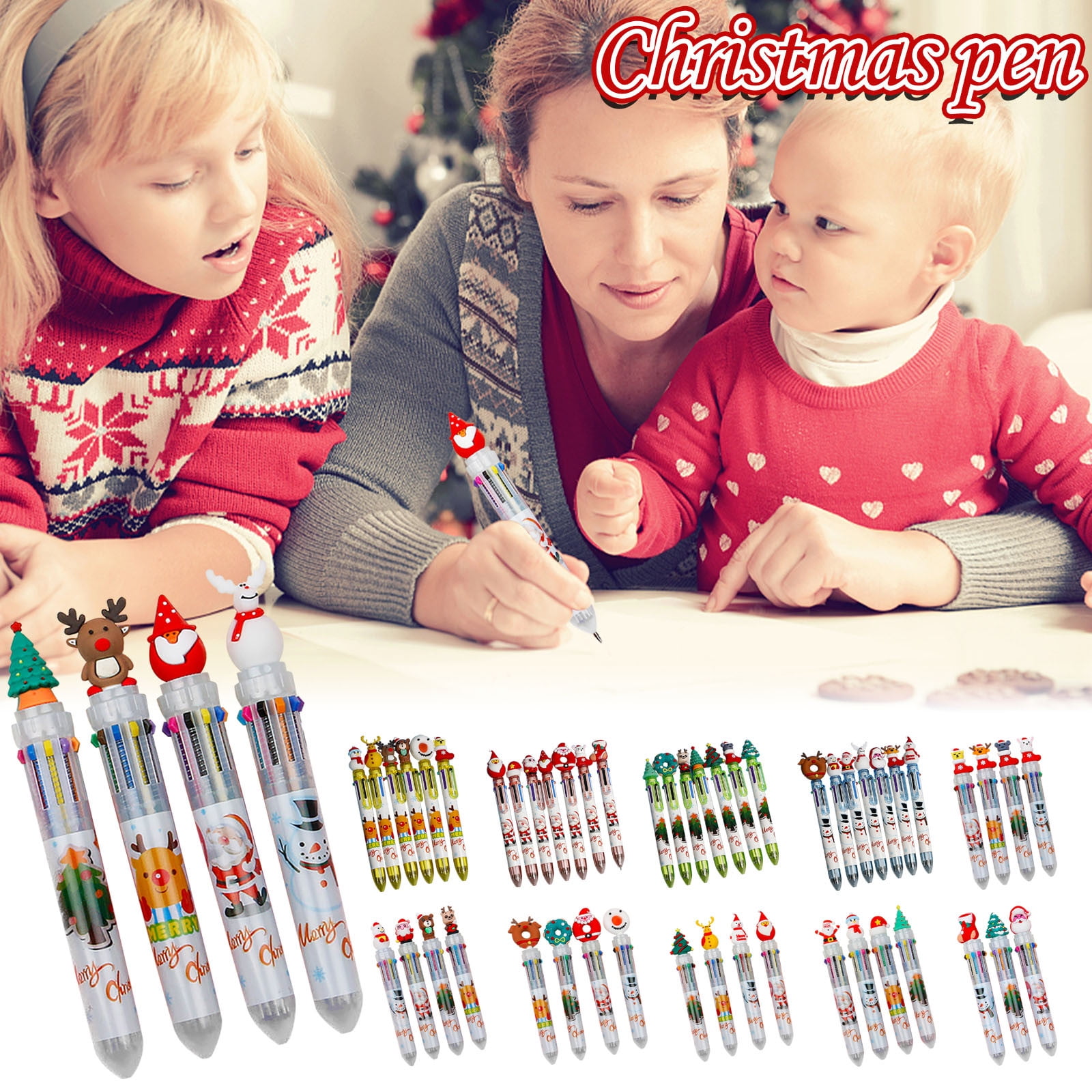 Gel Pens Ballpoint Pens 6PC Christmas Gift Color Pen Christmas Pen ...
