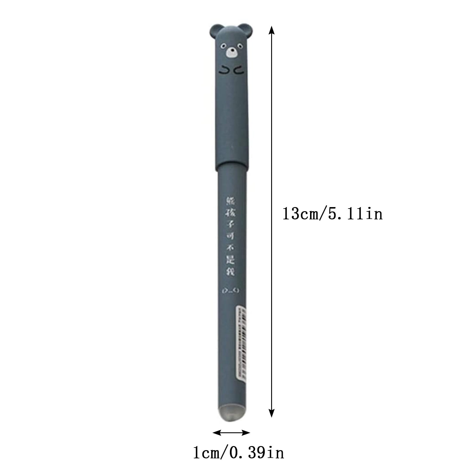 Gel Pens Black Blue Set Erasable 0.35mm 4 Cute Pigs Erasable Gel Pen ...