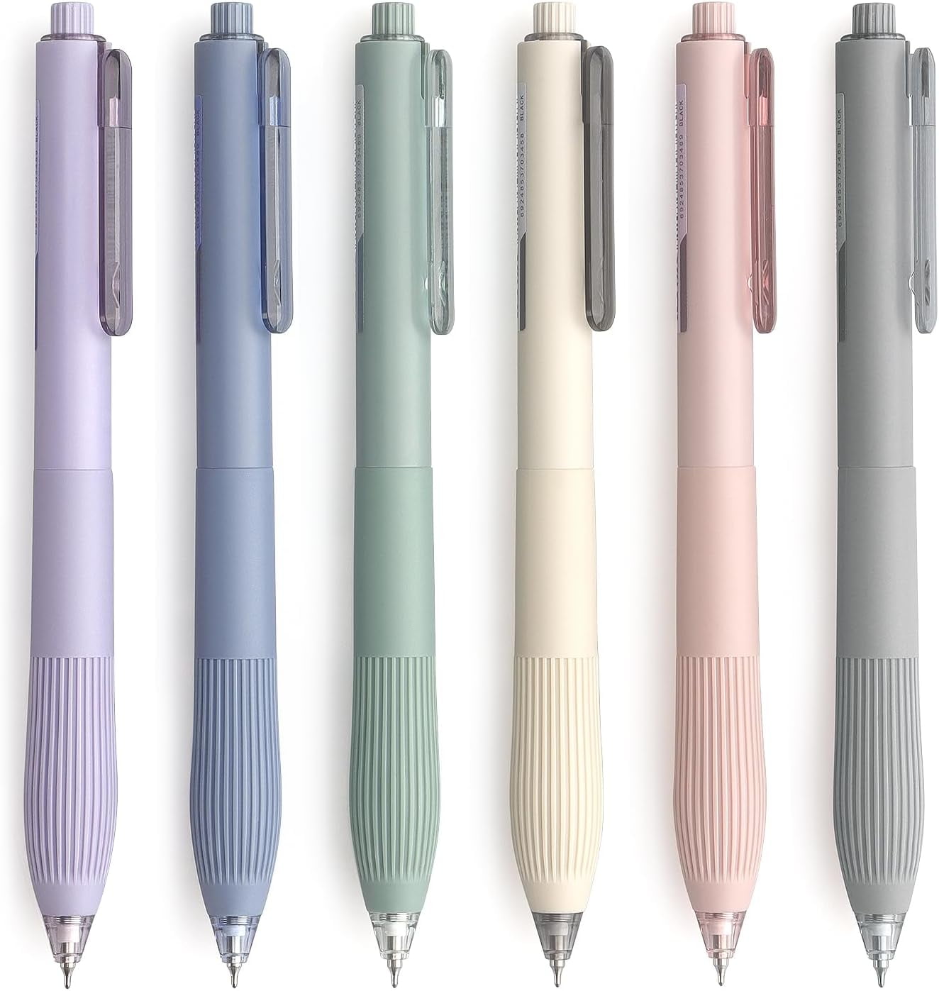 Gel Pens Black Ink 0.5mm Fine Point Pens Silent Smooth Writing Work Pen ...