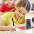 Gel Pens, Fast Drying 0.5mm Press Tip Pens, 5 Pack Smooth Writing Gel ...
