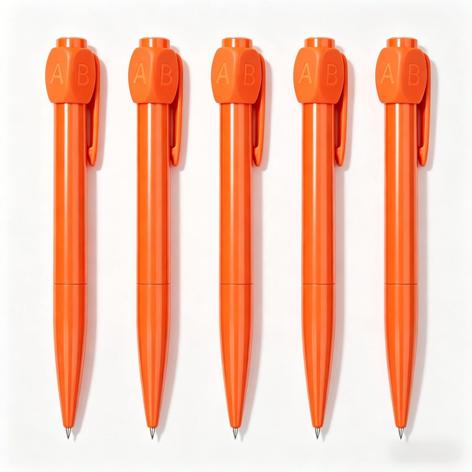 Gel Pens,Orange Barrel, Black Gel Ink Pens, 5 Count - Home, Office ...