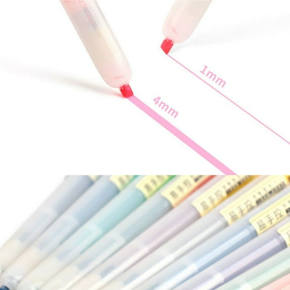 Gel Pens Press The Highlighter Color Marker Pen Student 6-Color Set ...