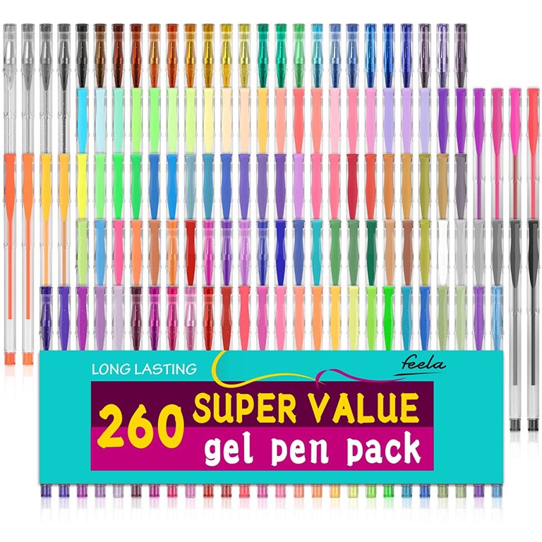 gel pens set for coloring pages