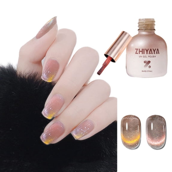 Gel Polish Cat Gel - Dynamic Broken Cat Eye Gel Nail Polish, Winter ...