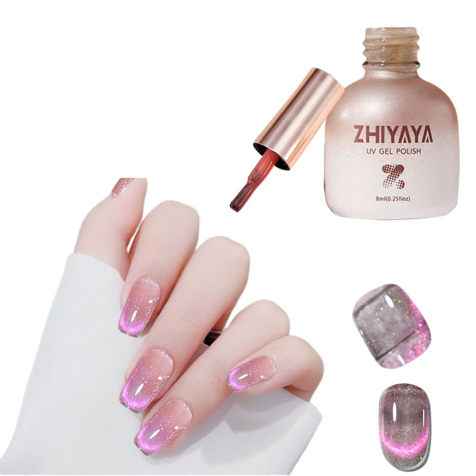 Gel Polish Cat Gel - Dynamic Broken Cat Eye Gel Nail Polish, Winter ...