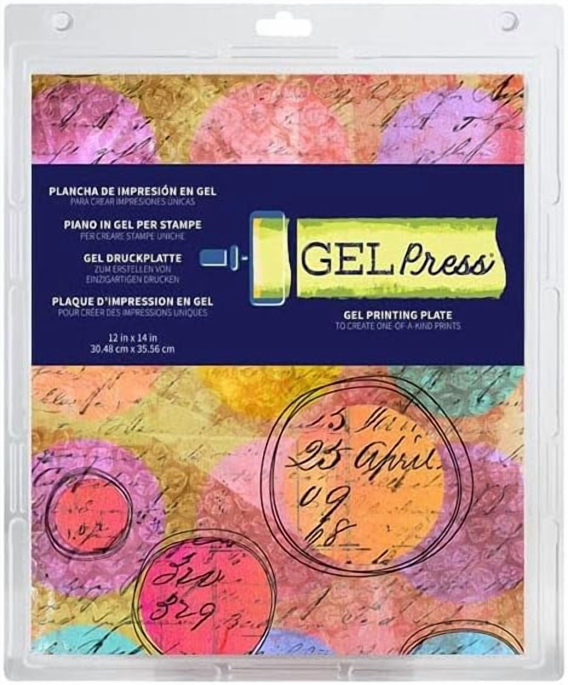 Gel Press Monoprinting Print Plate - 12” X 14” Gel Plate - Walmart.com