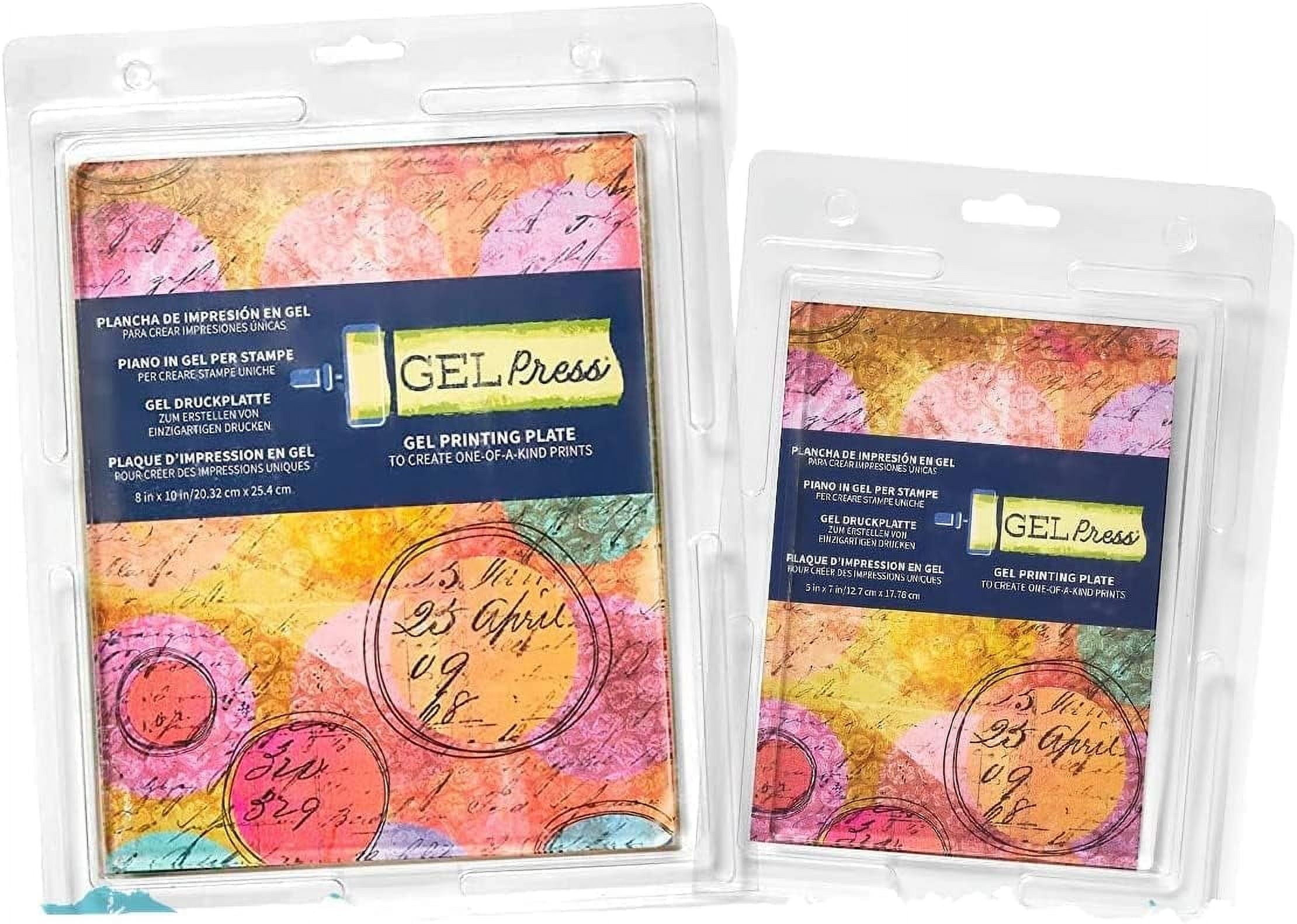 Gel Press Monoprinting Print Plates – 8” X 10” + 5” X 7” Gel Plate ...