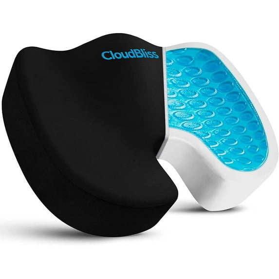 Gel Seat Cushion - Cooling Gel Enhanced Memory Foam Ergonomic Seat ...