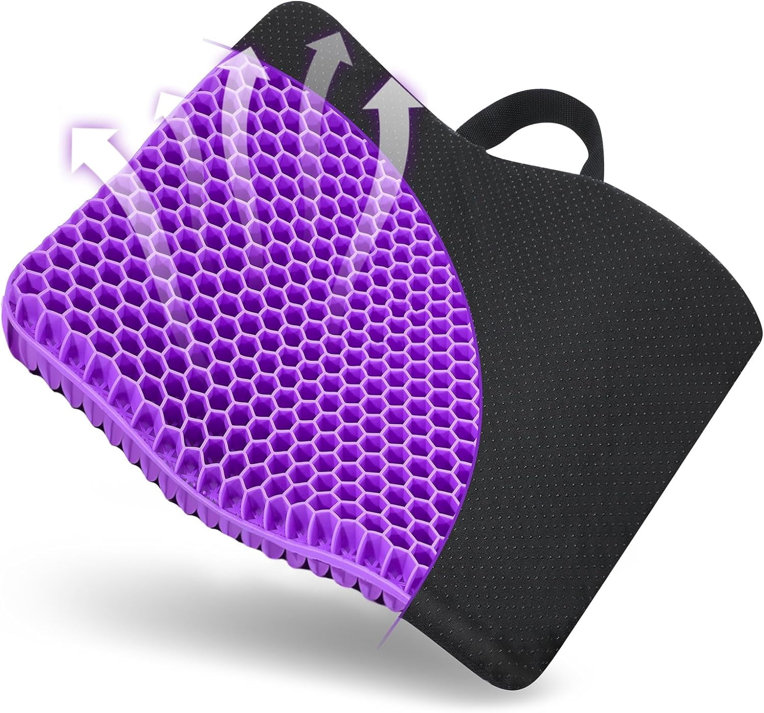 Gel Seat Cushion, for Long Sitting -Double Thick Cushion Breathable ...