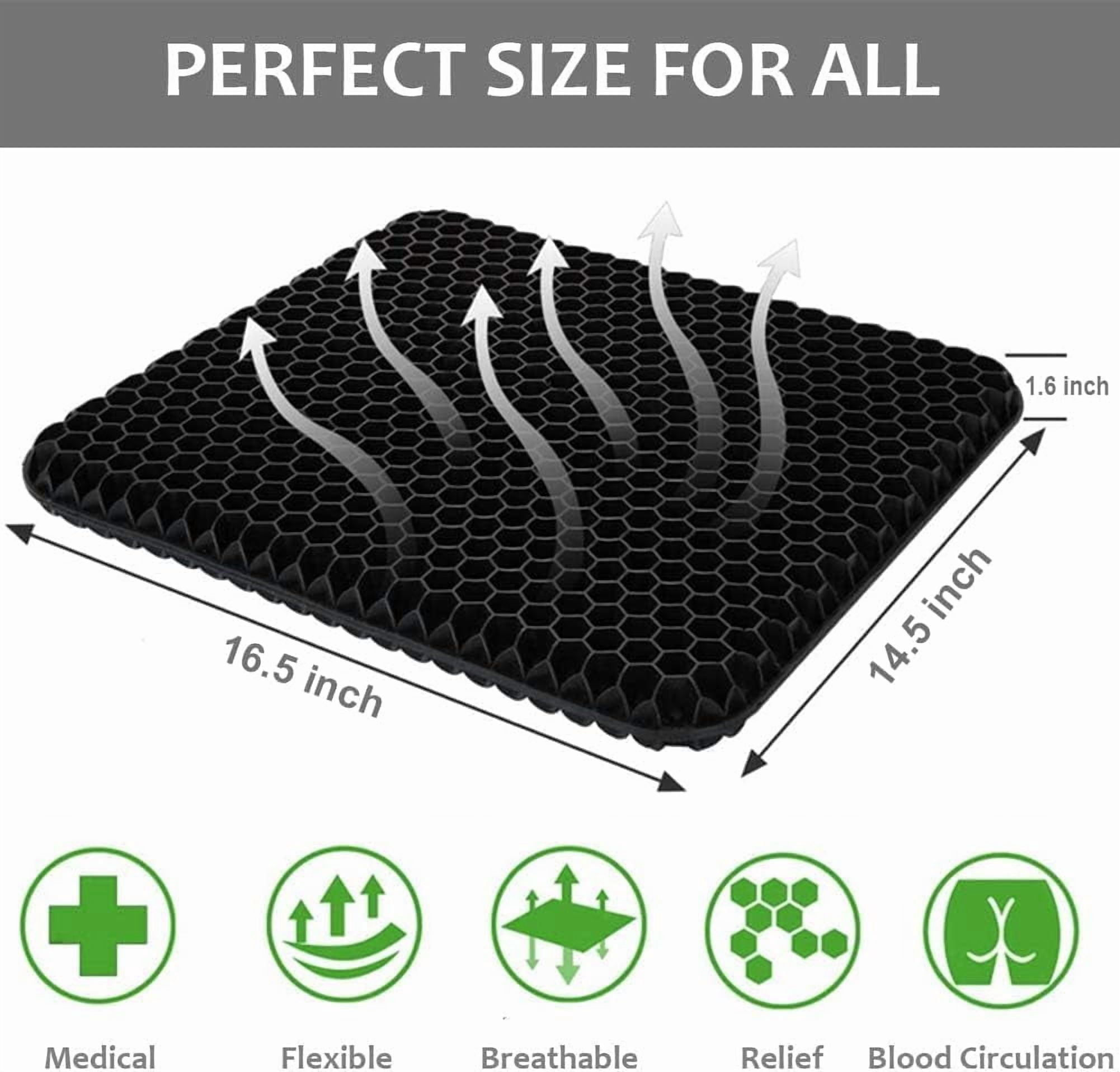 Gel Seat Cushion for Long Sitting Pressure Relief - Wheelchair Cushions ...