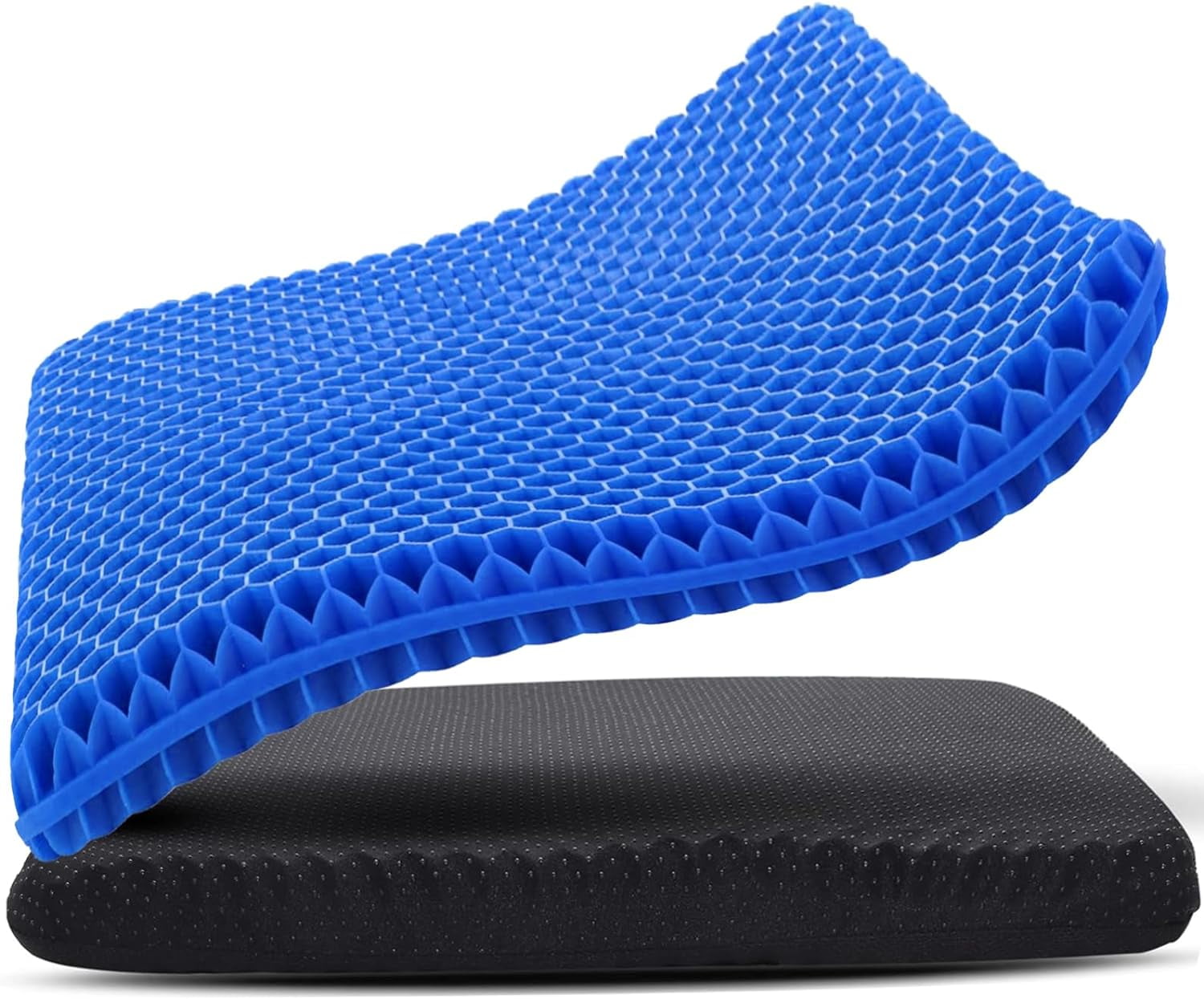 Gel Seat Cushion with Non-Slip Cover for Long Sitting, Gel Cushion to ...