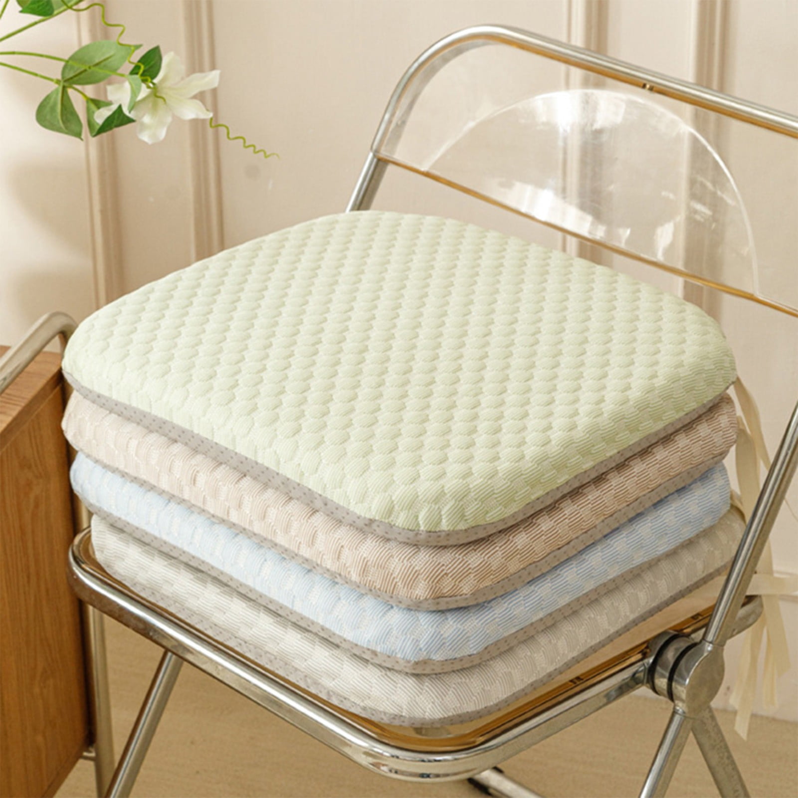 Gel Seat Cushion for Office Chair | Ice Silk Cooling Non-Slip Pad ...