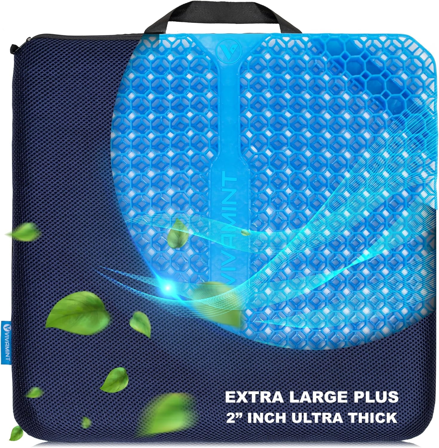 Gel Seat Cushions for Long Sitting- Extra Large & Ultra Thick(2 Inch ...