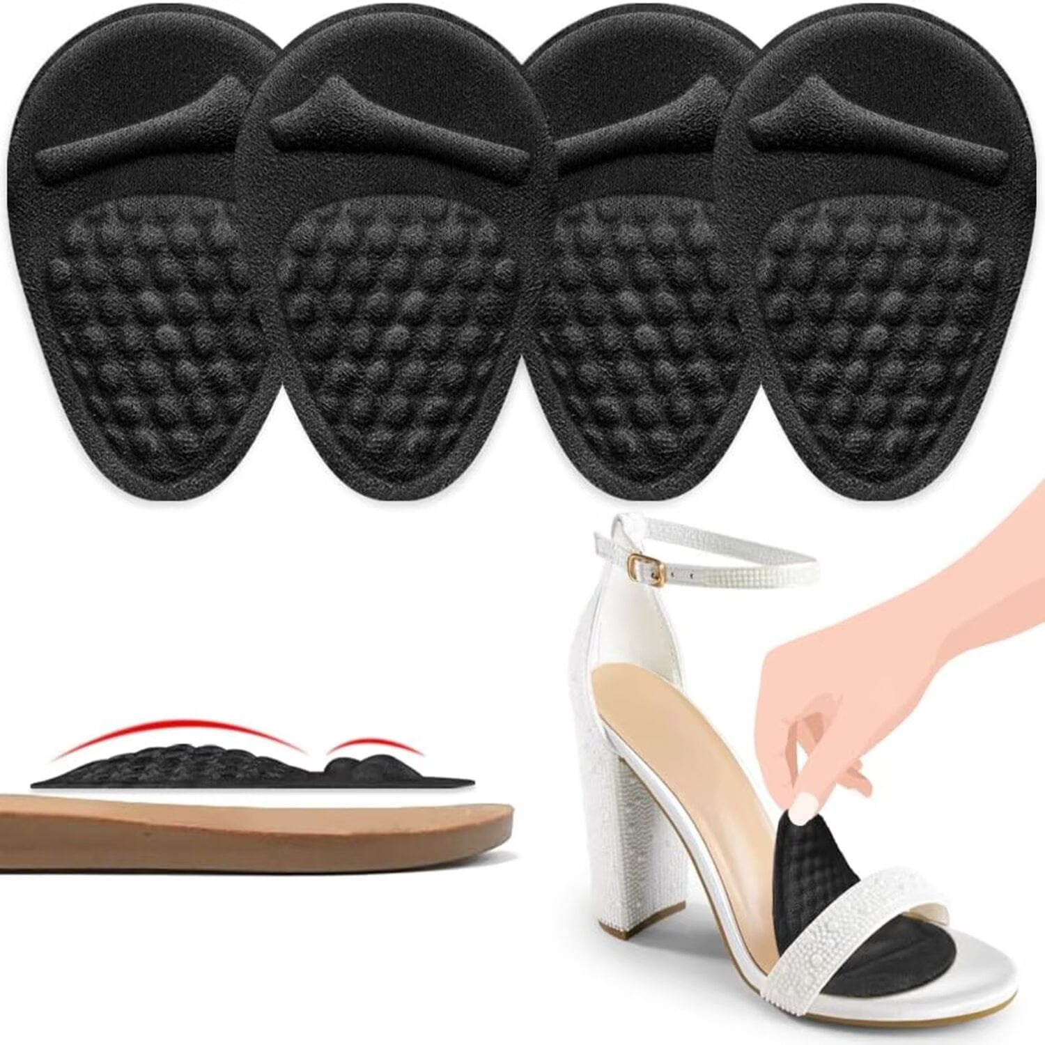 Gel Silicone Heel Cups Plantar Fasciitis Inserts for Women or Men Bone ...