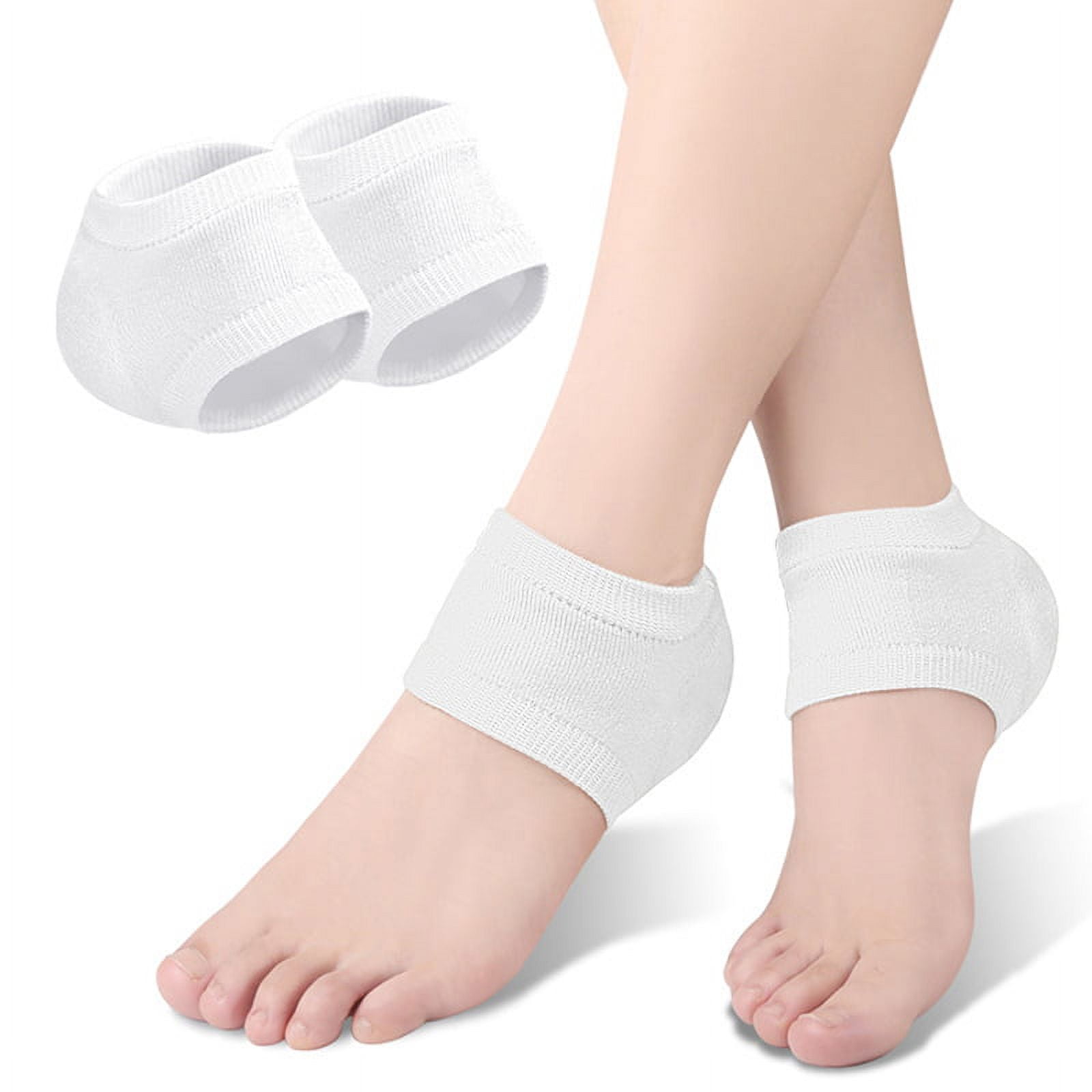 Gel Silicone Heel Protector Sleeve Heel Pads Heel Cups Plantar ...
