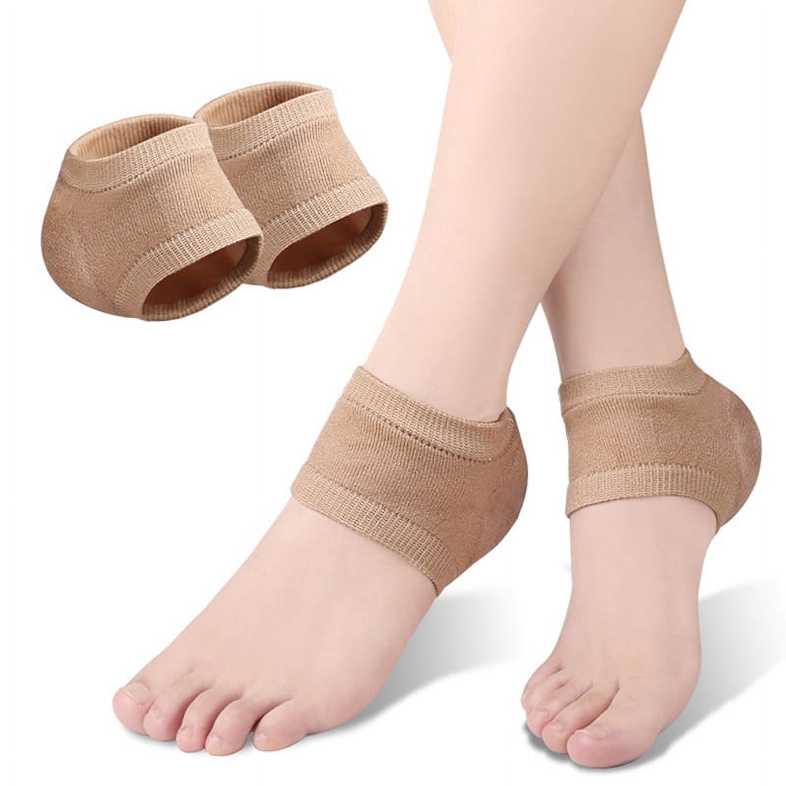 Gel Silicone Heel Protector Sleeve Heel Pads Heel Cups Plantar ...