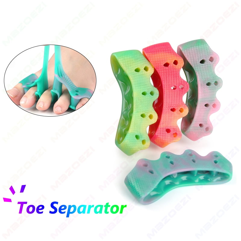 Gel Silicone Protective Toe Separator Bunion Hammer Toes Corrector ...
