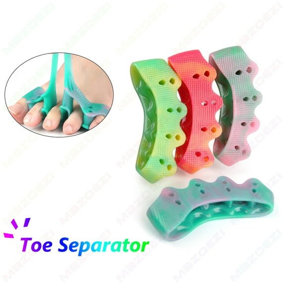 Gel Silicone Protective Toe Separator Bunion Hammer Toes Corrector ...