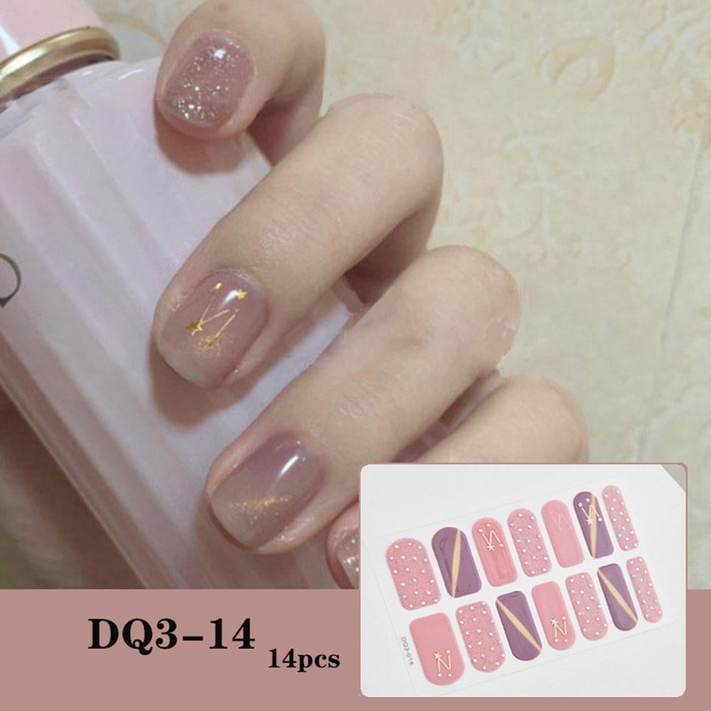 Gel Strips Semi Cured Gel Nail Art Sticker Waterproof Nail Strips 2024 ...